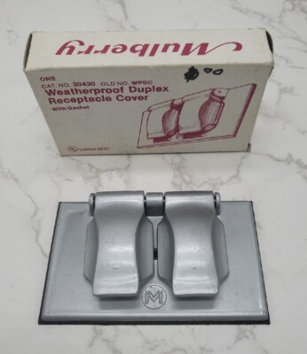 Vintage Rare Mulberry Weatherproof Duplex Receptacle Outdoor Cover ...