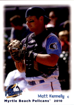 2010 Myrtle Beach Pelicans Grandstand #12 Matt Kennelly East Fremantle ...
