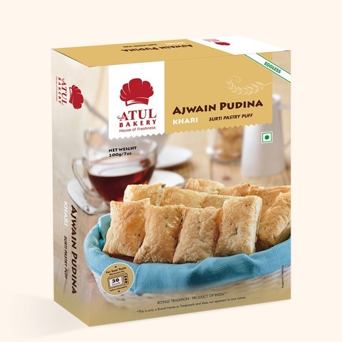 Atul Bakery Khari (200 Gram) - Puff Pastry, Namkeen Snacks, Family Pack ...