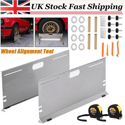 2Pcs Wheel Alignment Tool Toe Plates Accurate Measure Tape And ...