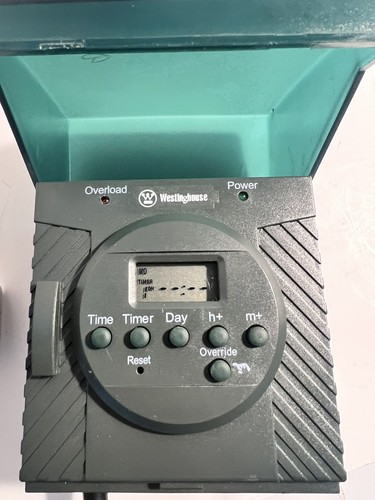 Westinghouse - 2 Outlet 7 Day Outdoor Timer Digital Timer 15 AMP NIP ...