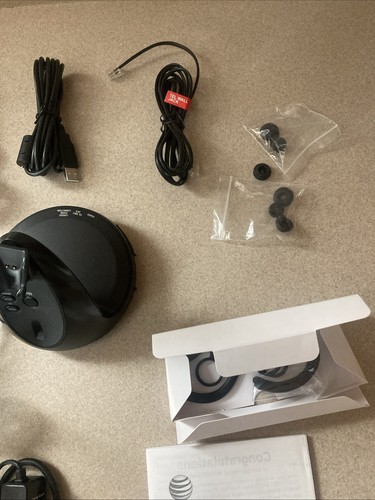 AT&T TL7810 DECT 6.0 Wireless Universal Headset Softphone 500 ft Range ...