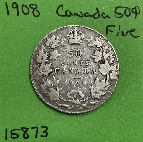 1908 Canada 🇨🇦 50 Cents Canadian Half Dollar Fine | eBay