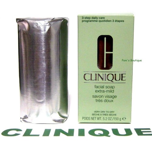CLINIQUE Facial Soap BAR Extra-Mild for Very Dry Skin (5.2oz/150gm ...