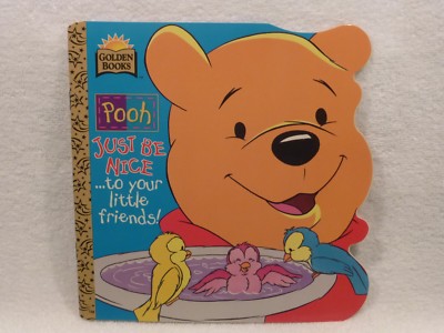 Golden Books Super Shape Book Disney Pooh Just Be Nice to Your Little ...