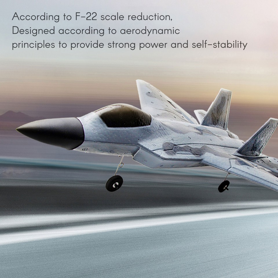 RC F-22 4CH Fighter EPP Foam Plane FX922 Simulation 2.4G Airplane 6 ...