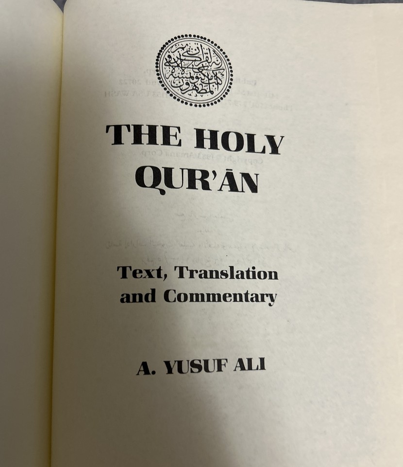 The Holy Quran Islam A. Yusuf Ali Translation & Commentary Qur'an | eBay
