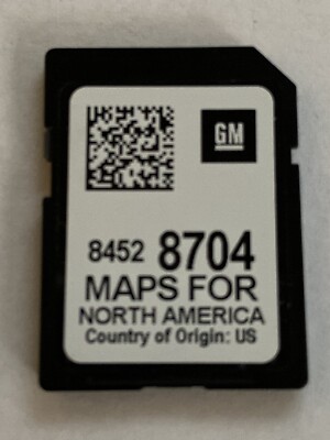 2019 2020 2021 CHEVROLET GMC NAVIGATION SD CARD 8452 8704 FACTORY GM ...
