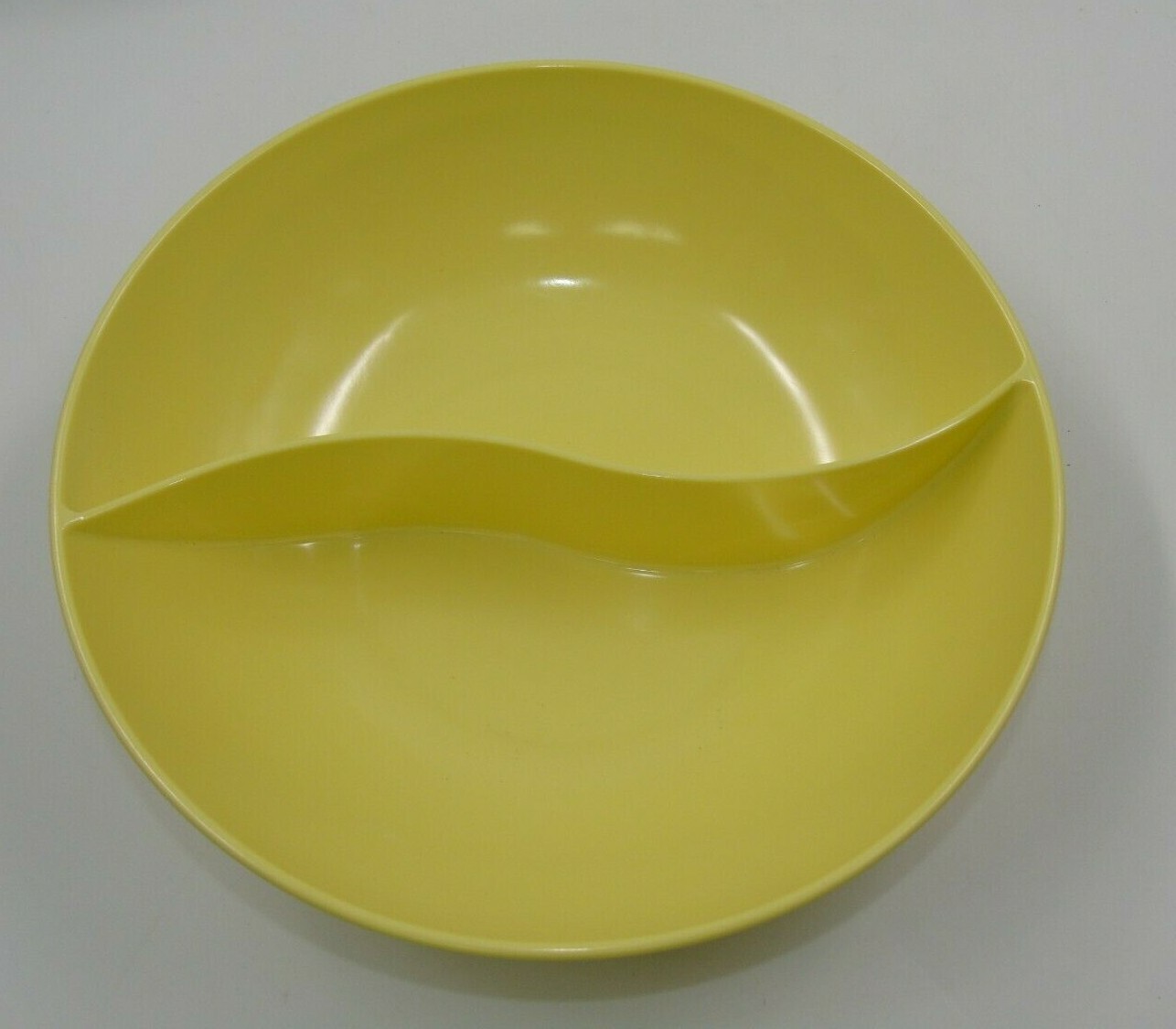 Vintage Melmac Yellow Divided Bowl Windsor Melmac Round 417-2 MCM | eBay