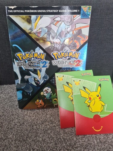 Pokemon black and white 2 official unova Nintendo DS book + mcdonalds ...