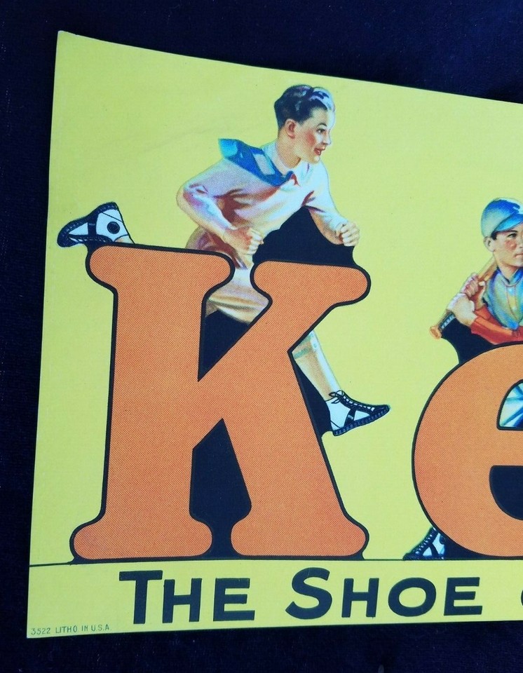 Old Store Sign KEDS Shoes Sports Theme Baseball Tennis Track Champions ...