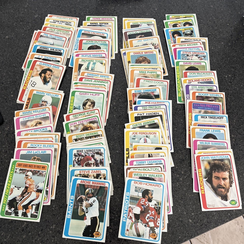 1978 Topps Football Card Lot (177) Cards Starter Set HoFers, RC, No ...
