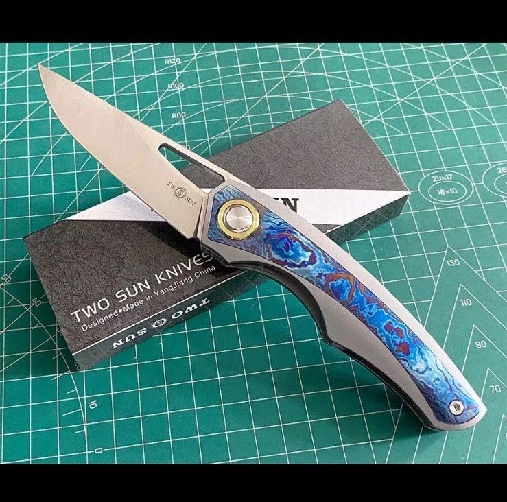 TwoSun Kingfisher TS186-M390-Timascus: Inlays + Clip + Back Spacer | eBay