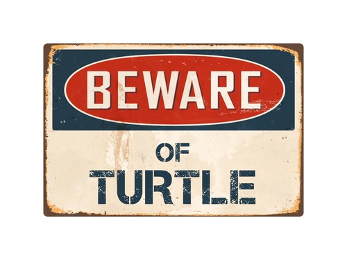 Beware Of Turtle 1 8" x 12" Vintage Aluminum Retro Metal Sign VS424 | eBay