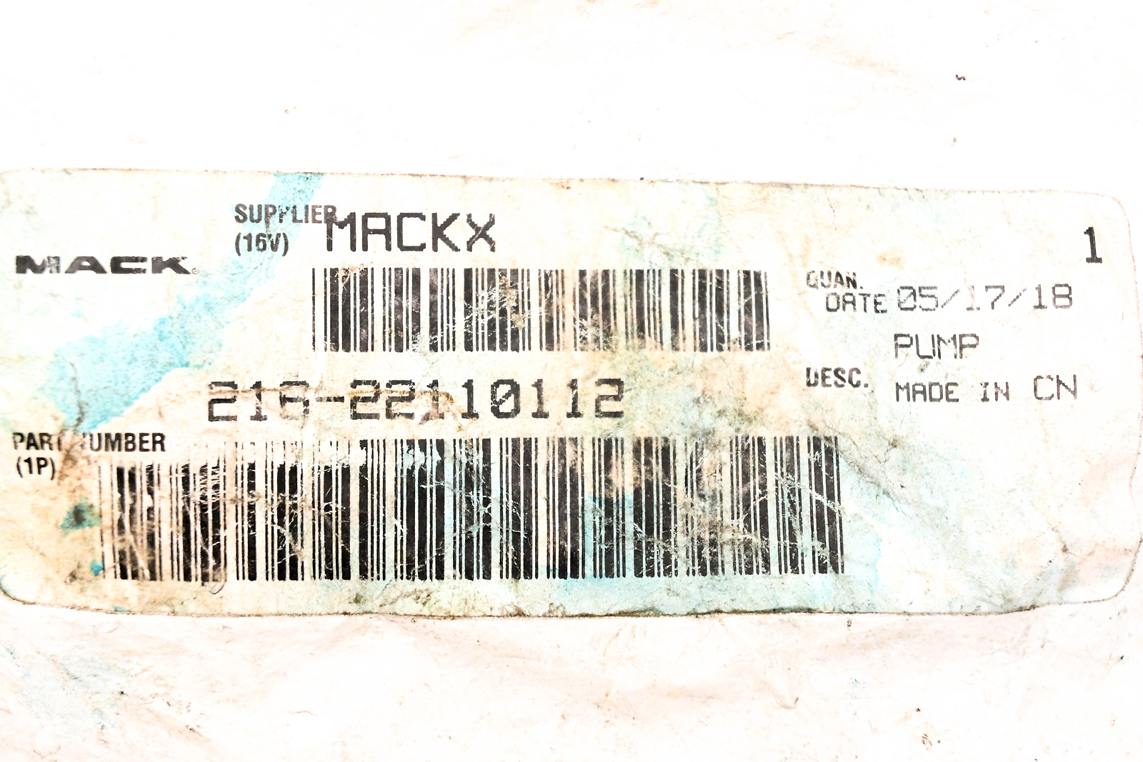 Mack 22110112 Windshield Washer Reservoir Complete Pump for sale online ...