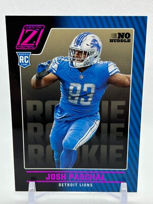 2022 Zenith Football - Josh Paschal #155 - 'No Huddle' Pink Parallel ...