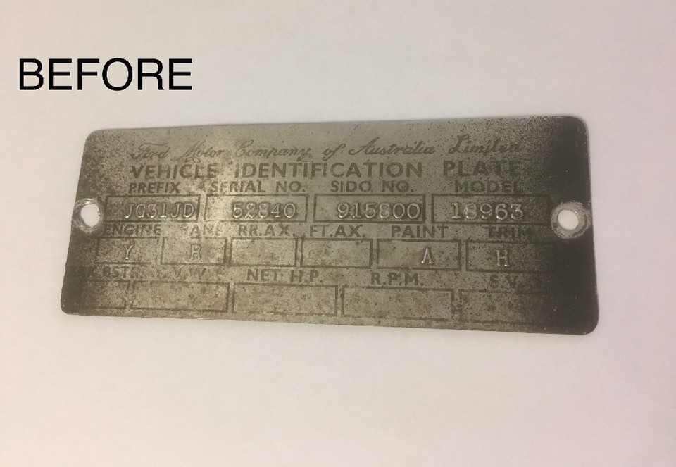 XR XT XW GT Ford Falcon Fairmont ID Compliance Plate Tag Stickers ...