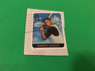 ROBERTO CLEMENTE USA 33 Cent Stamp Cancelled + Bonus | eBay