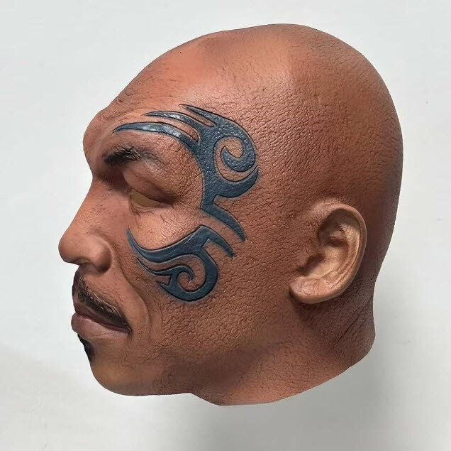 Realistic Mike Tyson mask, Mascara Realista de Mike Tyson Halloween ...