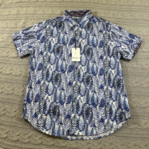 NWT Robert Graham Mens Medium Hawaiian Ewing Button Up Short Sleeve ...