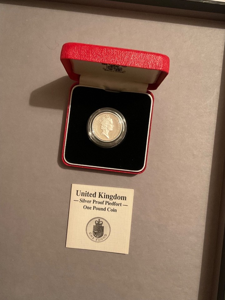 SILVER PROOF PIEDFORT £1 ONE POUND COIN WITH COA 1988 2 | eBay UK