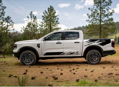 Side Rocker Panel and bed graphics stripe Vinyl decals fit Ford Ranger ...