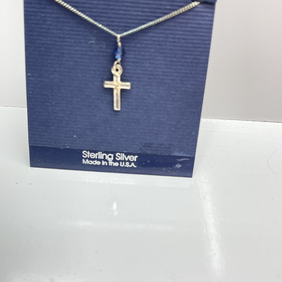 Bob Siemon Designs Sterling Silver 925 Cross Necklace NOS | eBay