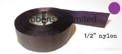 Fits 1/2" Purple Replacement Fabric Typewriter & Adding Machine Ribbon ...