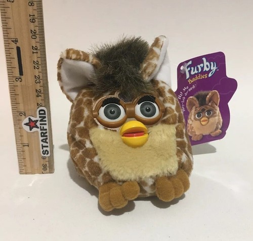 Furby Buddies HUG PLEASE Bean Bag Plush GIRAFFE Tiger 70-729-04 1999 ...