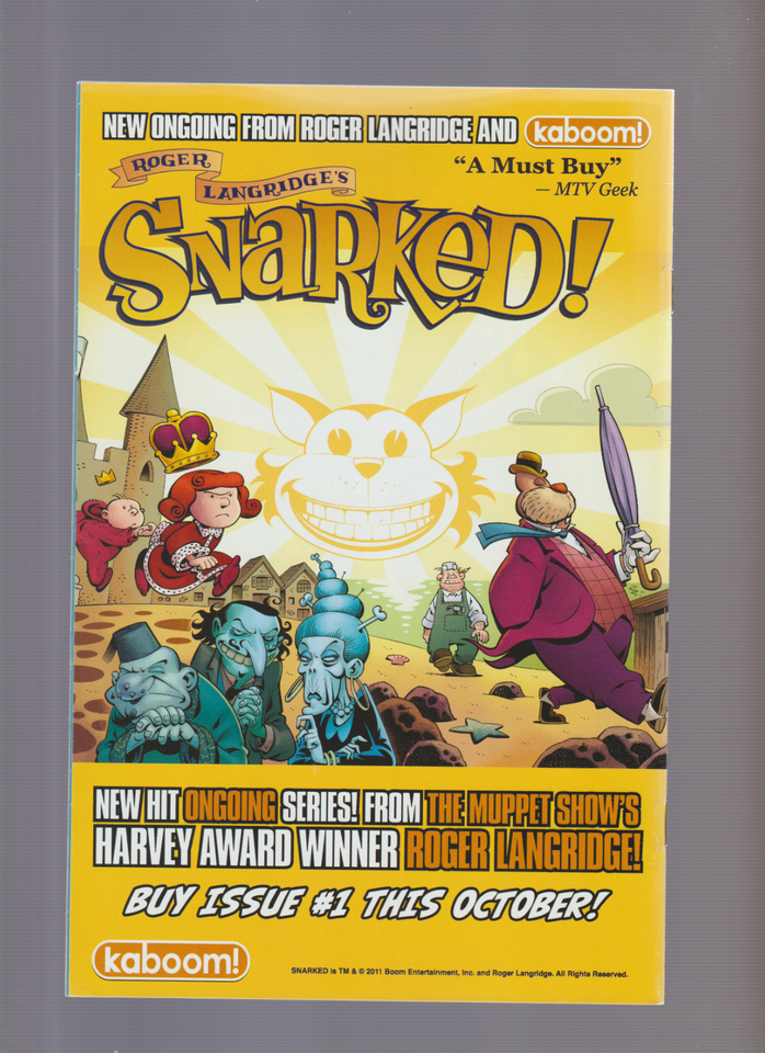 KABOOM Snarked #0-(2011) $1 introduction SIGNED BY ARTEST Roger ...