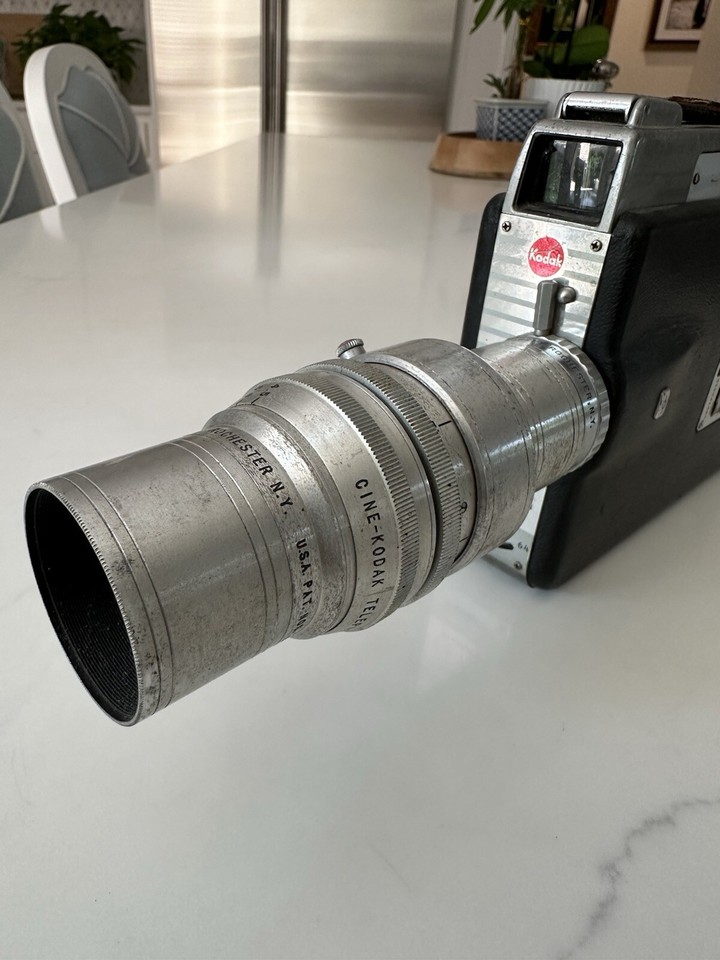 Vintage Cine-Kodak Royale Movie Camera With Two Lenses And Rare Film ...