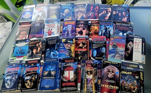Horror VHS Lot 31 BOXES ONLY Empty Cases Artwork Rare Cult Slasher For ...
