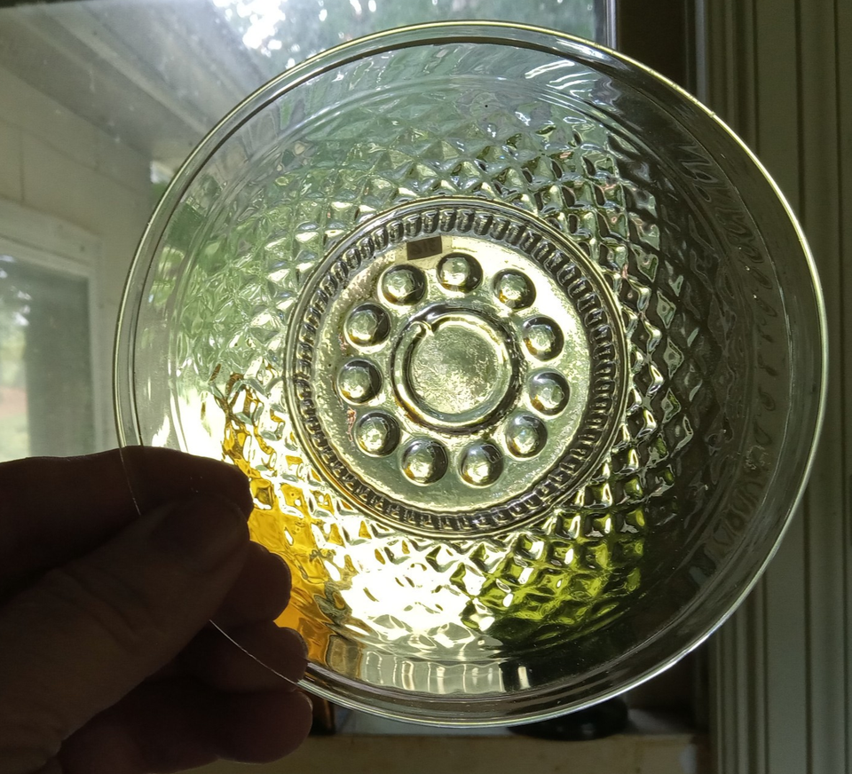 1820s BOSTON & SANDWICH GLASS PONTILED THREE MOLD BLOWN NAPPIE GII-18 ...