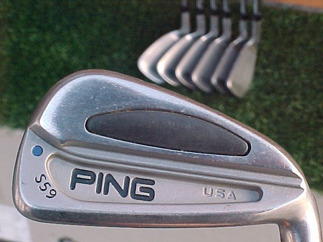 Matching #s PING S59 Blue Dot Golf Clubs Irons Set 4 - PW w Dynamic ...