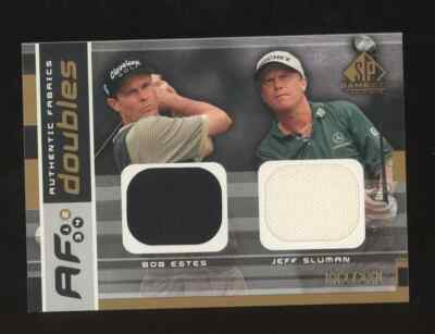 2003 Upper Deck Authentic Fabrics Doubles Relic 2/200 Bob Estes Jeff ...