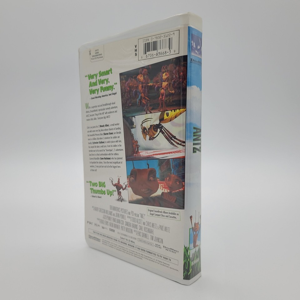 Antz (VHS, 1999, Clamshell) Dreamworks Video Movie | eBay