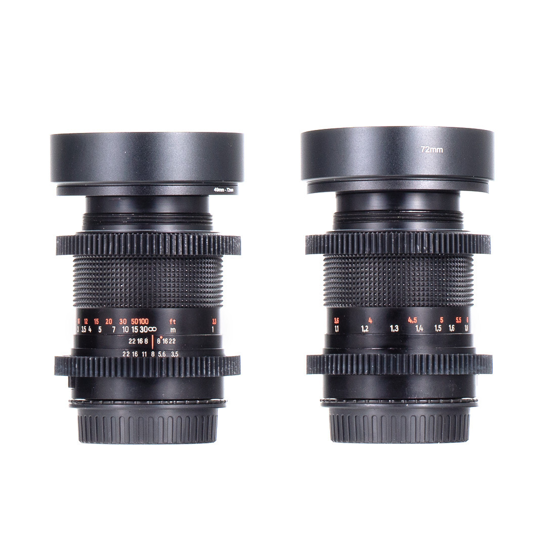 Carl Zeiss 28/35/50/80/135mm Cine Mod Lenses Set For Canon EF Mount w ...