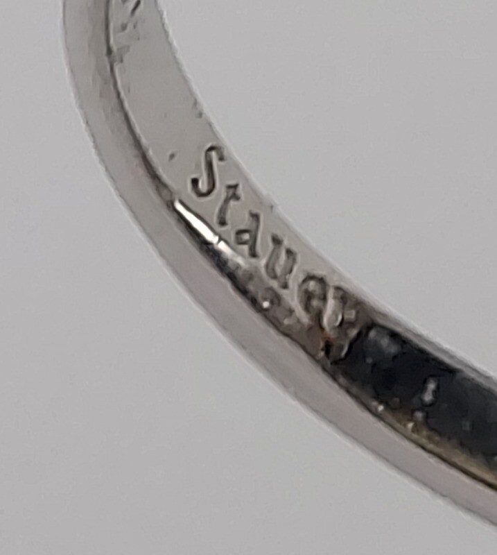 Estate Jewelry Stauer Beautiful CZ .925 Sterling Silver Ring Size 8 | eBay