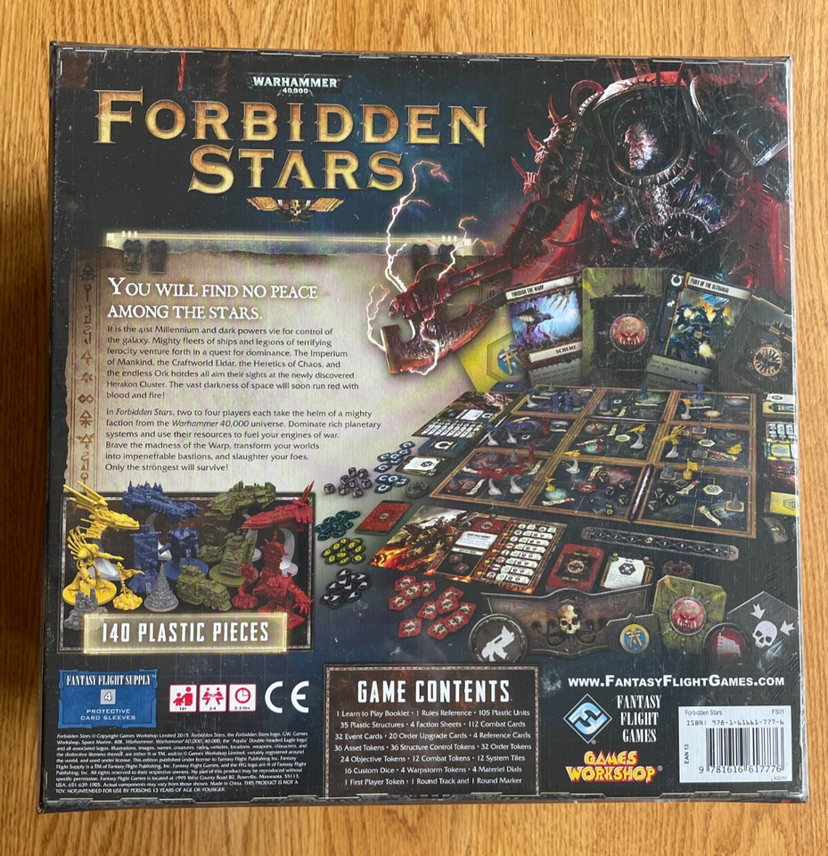 Warhammer 40k Forbidden Stars Fantasy Flight Games FFG - NEW SEALED ...
