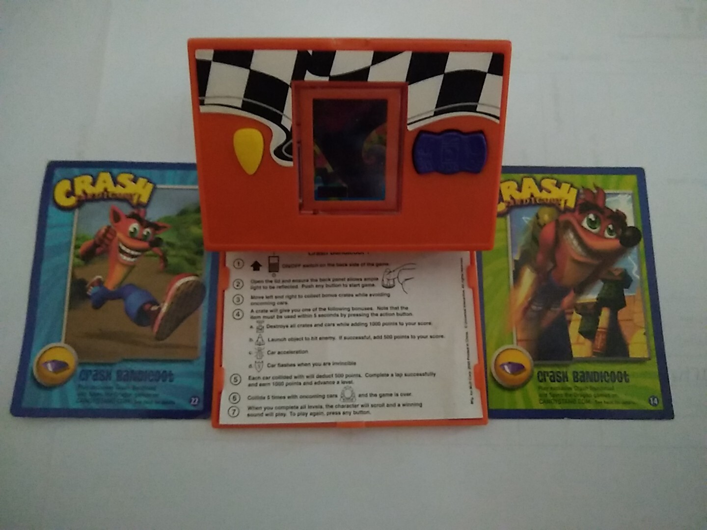 Crash Bandicoot Electronic Handheld Game McDonalds HappyMeal 2005 ...