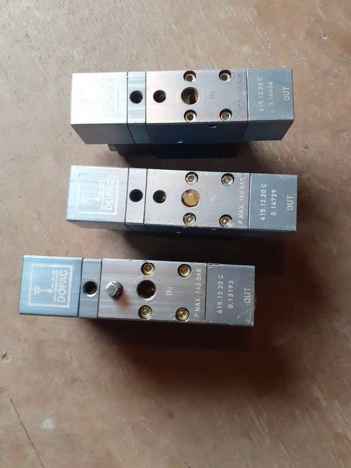Lot of 3 Dopag Grease Dispensing Valves 415.12.30 C | eBay