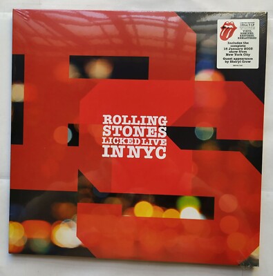 The Rolling Stones Licked Live IN Nyc 3-Lp White Vinyl Fold Out Cover ...