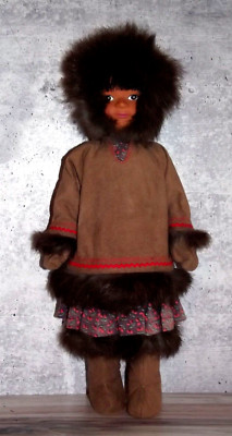 ERTL 14" Tall GIRL ALASKA ESKIMO DOLL w/ Native Costume B98 | eBay