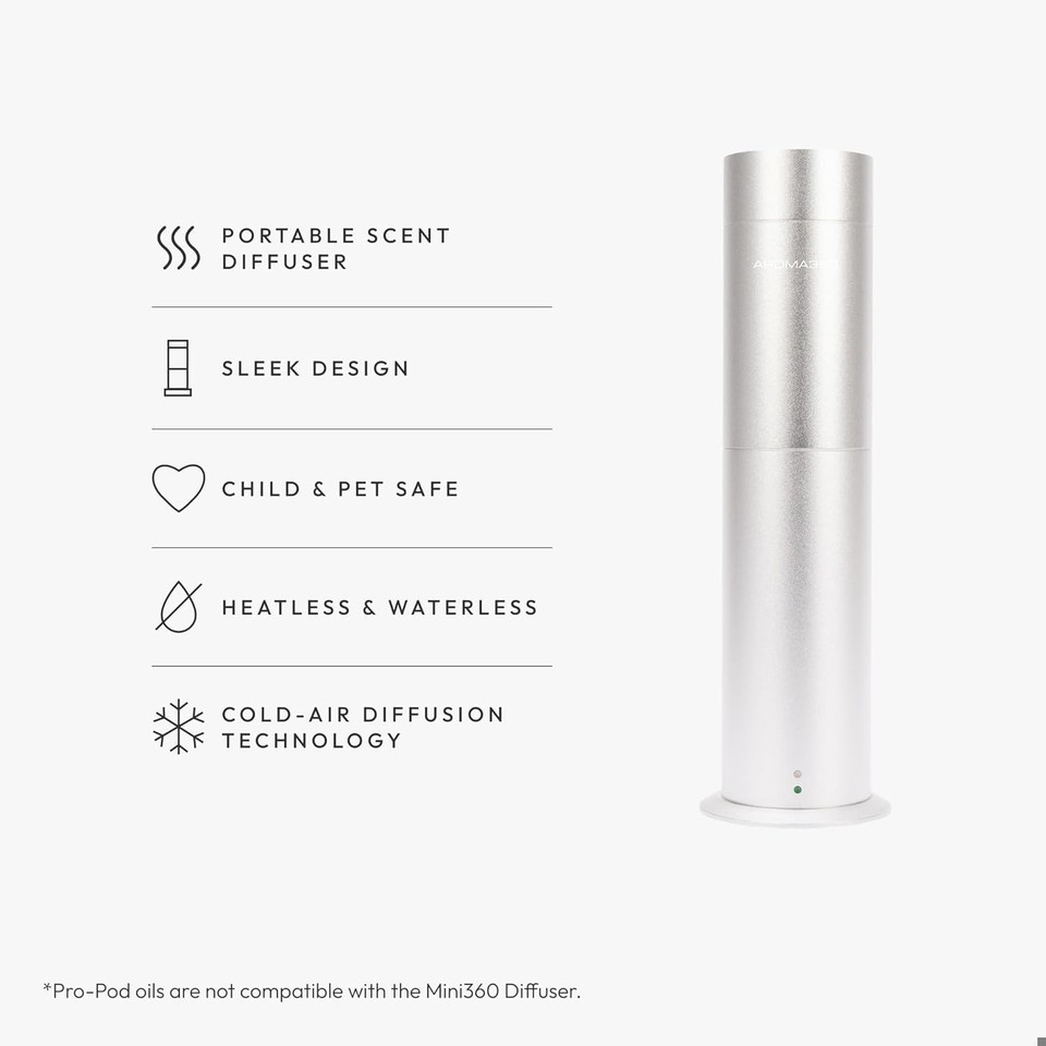 Aroma360-Mini Pro Scent Diffuser-Aroma Diffuser for Essential Oils-Cold ...