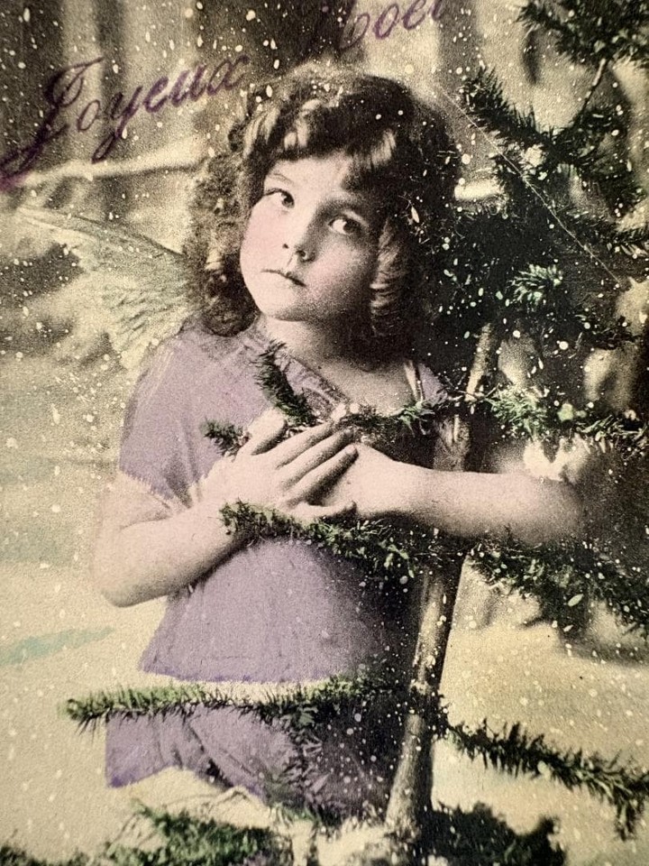 French Victorian Antique Postcard, Girl Illustration, Used, Collectible ...