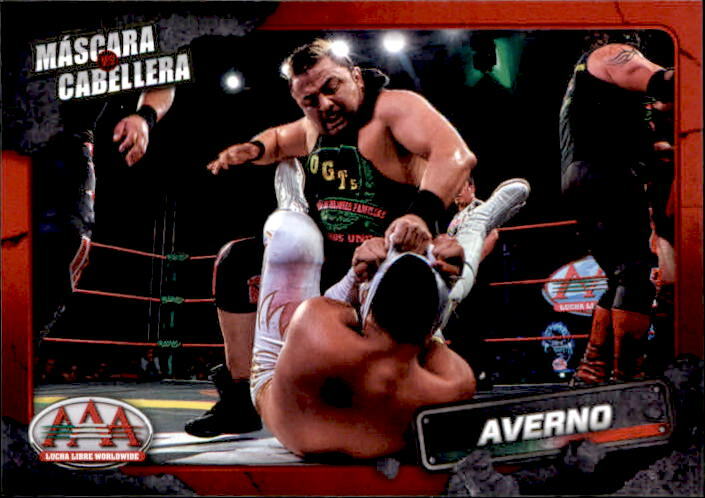 Averno 2019 Panini Lucha Libre AAA Red Parallel Mask Vs. Hair Card #MVC ...