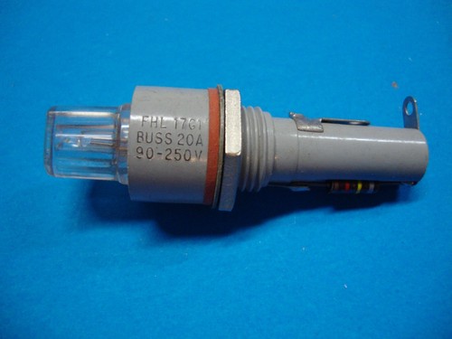 FHL17G1 BUSSMANN military fuse holder with NE2 indicator Light 20A 90 ...