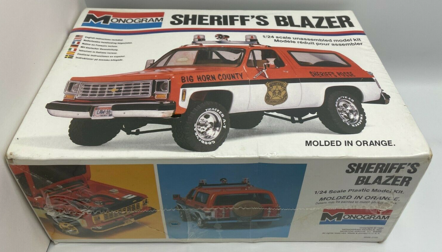 Monogram Chevy 4x4 Sheriffs Blazer Model Kit 100 Complete for sale ...
