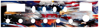 Cobra 148 GTL Side Mic Faceplate Decal CB Radio Any Design/Color Galaxy ...