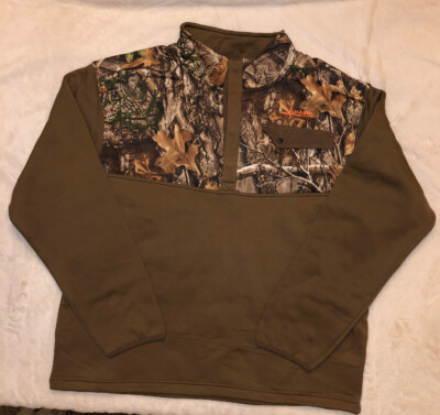 HABIT Men’s Pullover Hunting Camping Fishing Fleece Quality Built+Field ...